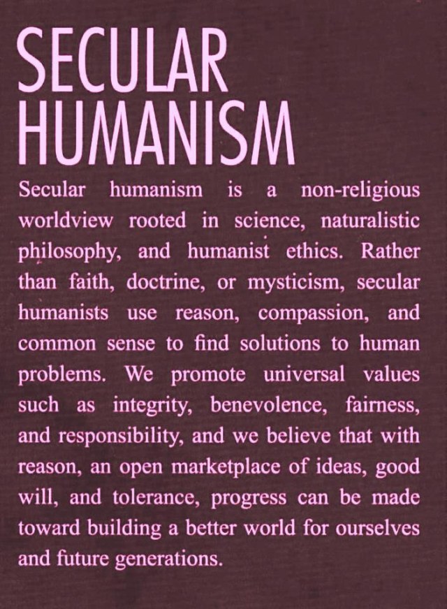 Secular Humanism Worldview